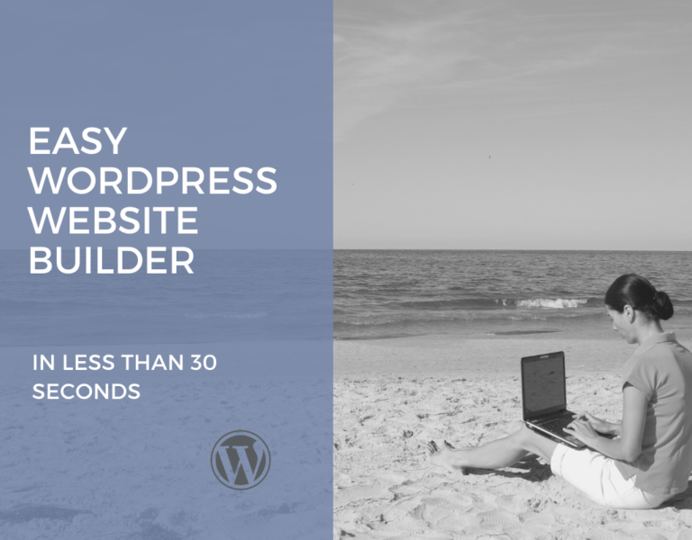 Easy WordPress Website Builder – In Less Than 30 Seconds | The RV CEO